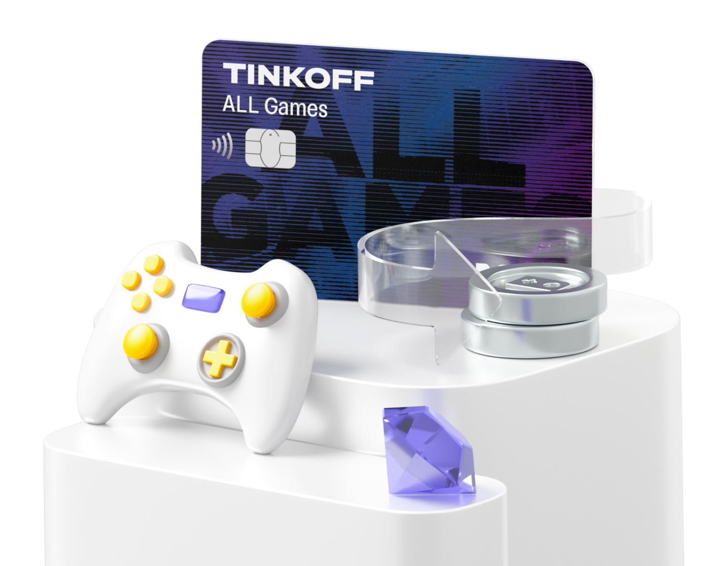 Дебетовая карта Tinkoff ALL Games | Оформить карту с бонусами за покупки на игры и технику